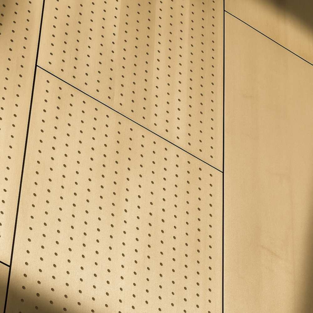 Acoustic Perforated Timber Veneer Panels